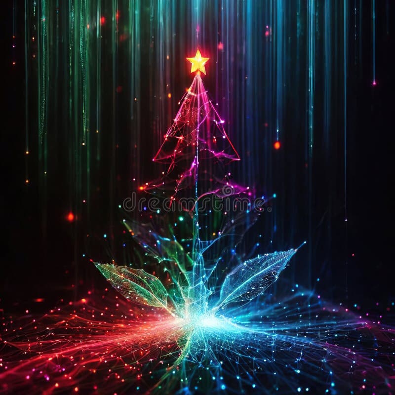 Christmas Tree, Artificial Intelligence Virtual Digital Online ...