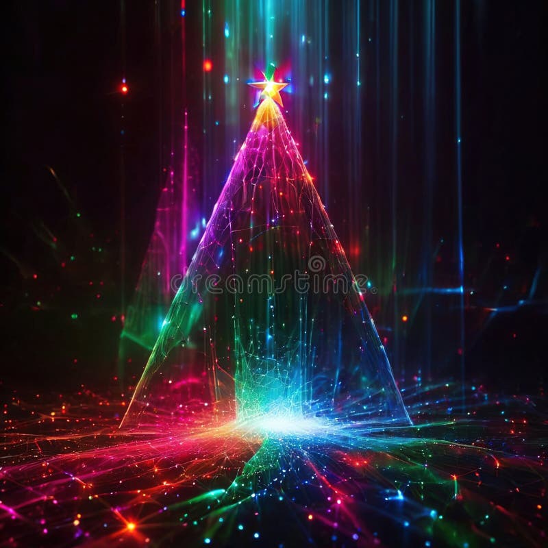Christmas Tree, Artificial Intelligence Virtual Digital Online ...