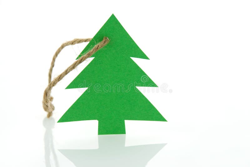 Christmas Tree As Marker Tag Stock Photo - Image of marker, green: 27568788