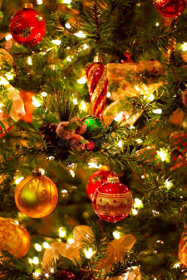 Christmas tree background stock image. Image of lights - 3188911