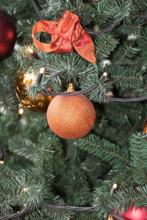 Christmas tree balls stock image. Image of garland, blur - 144336913