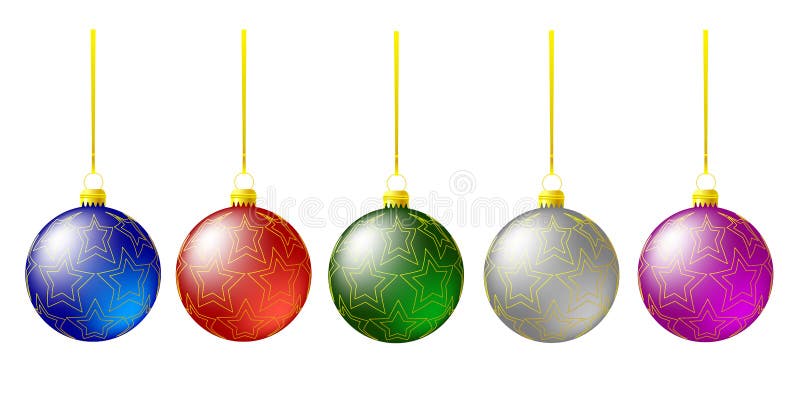 Christmas tree balls stock vector. Illustration of christmas - 62981281