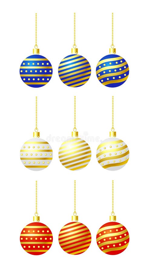 Christmas tree balls stock vector. Illustration of gift - 62981380