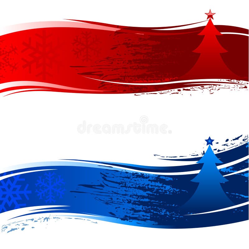 Christmas Tree Banner stock vector. Illustration of snowflake - 37733232