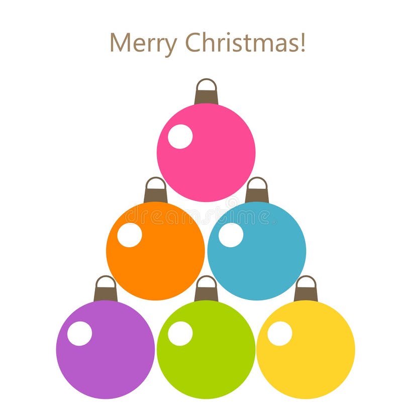 Christmas tree baubles stock illustration. Illustration of concept ...