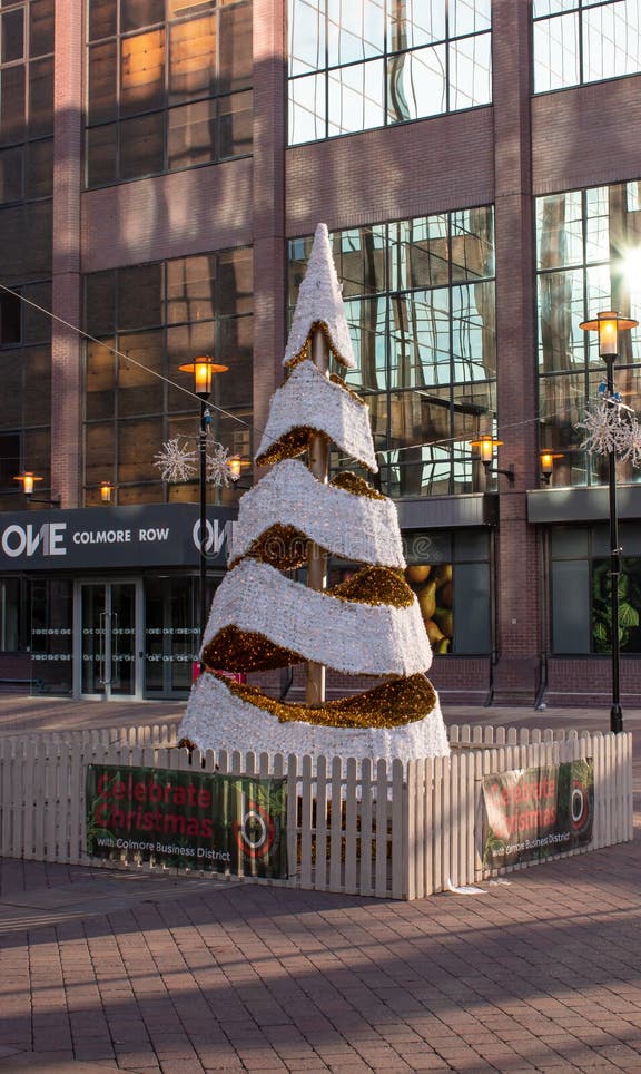 Christmas Tree in Birmingham Editorial Stock Photo - Image of christmas ...