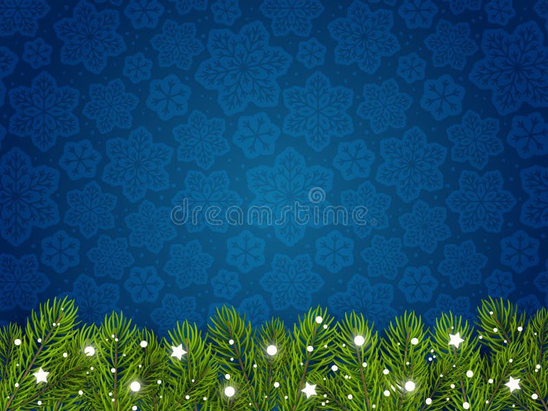 Christmas Tree Border with Holiday Decor Stock Vector - Illustration of ...