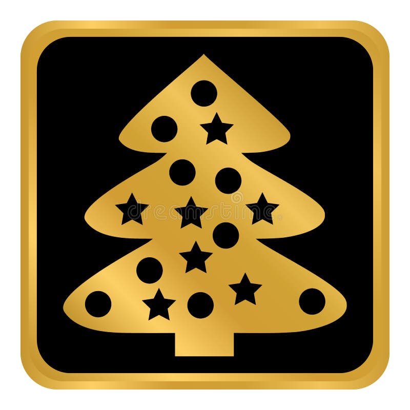 Christmas Tree symbol icon stock illustration. Illustration of seasonal ...