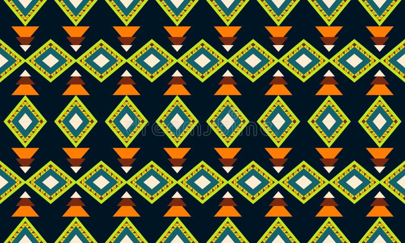 Christmas Tree Chain Seamless Native Pattern Thailand Stock ...