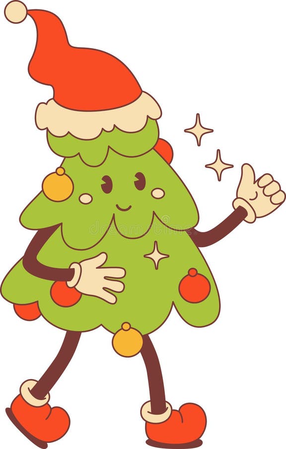 Christmas Tree Character stock vector. Illustration of xmas - 297994605