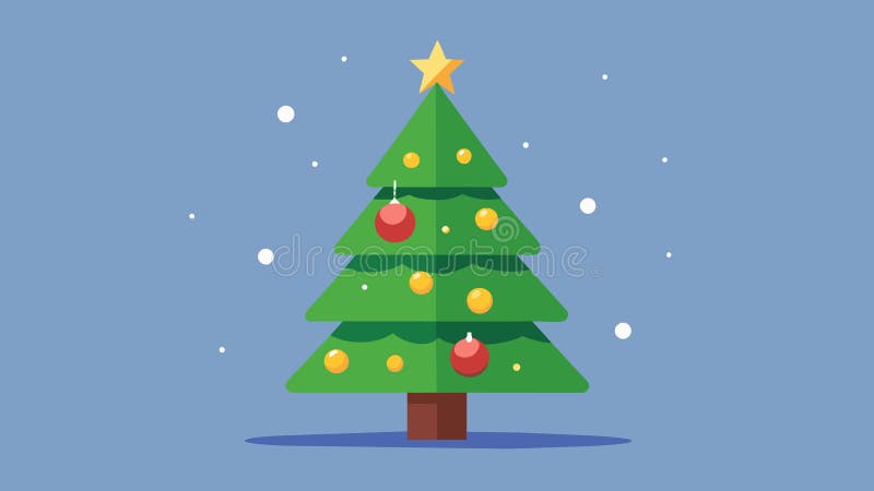 Christmas Tree Clip Art Vector Illustration Stock Vector - Illustration ...