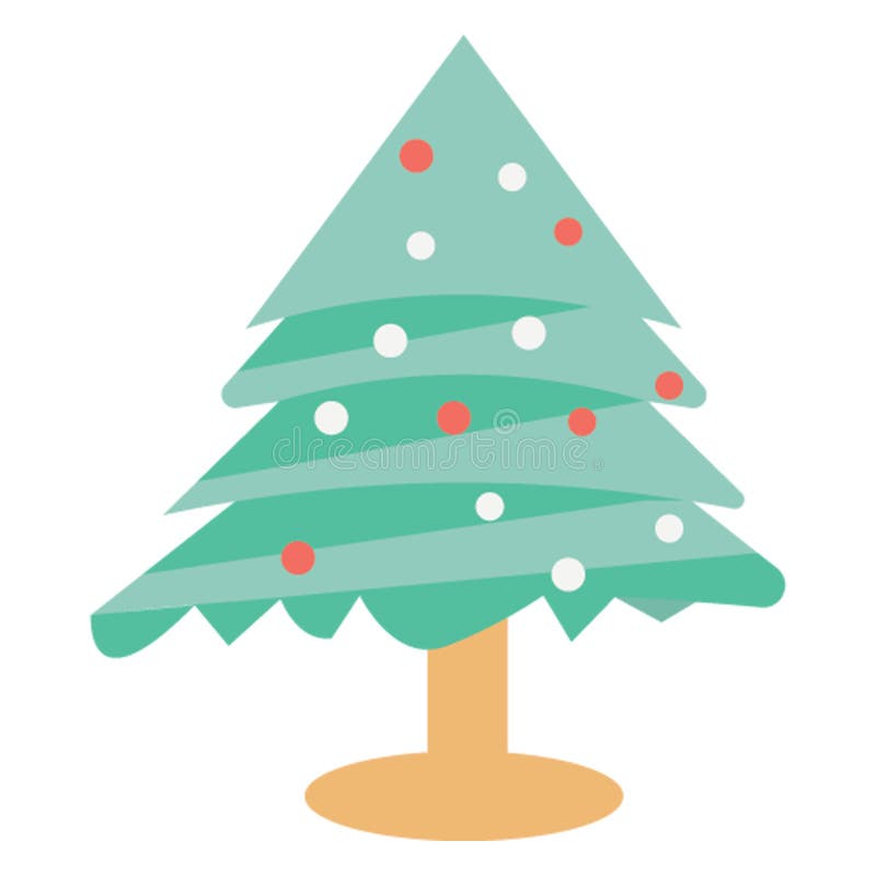 Christmas Tree Color Vector Icon Easily Modify or Edit Stock Vector ...
