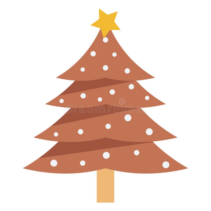 Christmas Tree Color Vector Icon Which Can Be Easily Modified or Edit ...