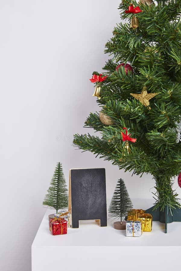 Christmas Tree Concept Interior Room with Decoration Stock Image ...