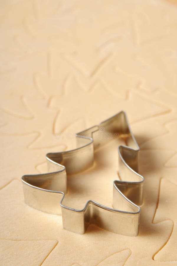 Christmas Tree Cookie Cutter Stock Photo - Image of decoration, cutter ...