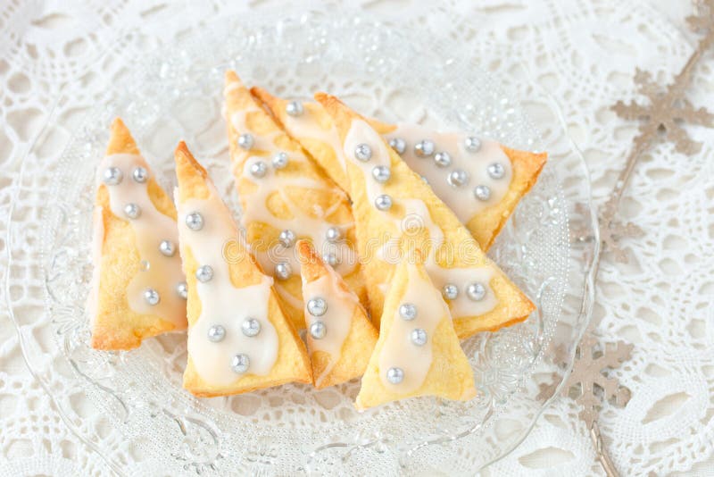 Christmas tree cookies stock photo. Image of sugar, recipe - 122429382