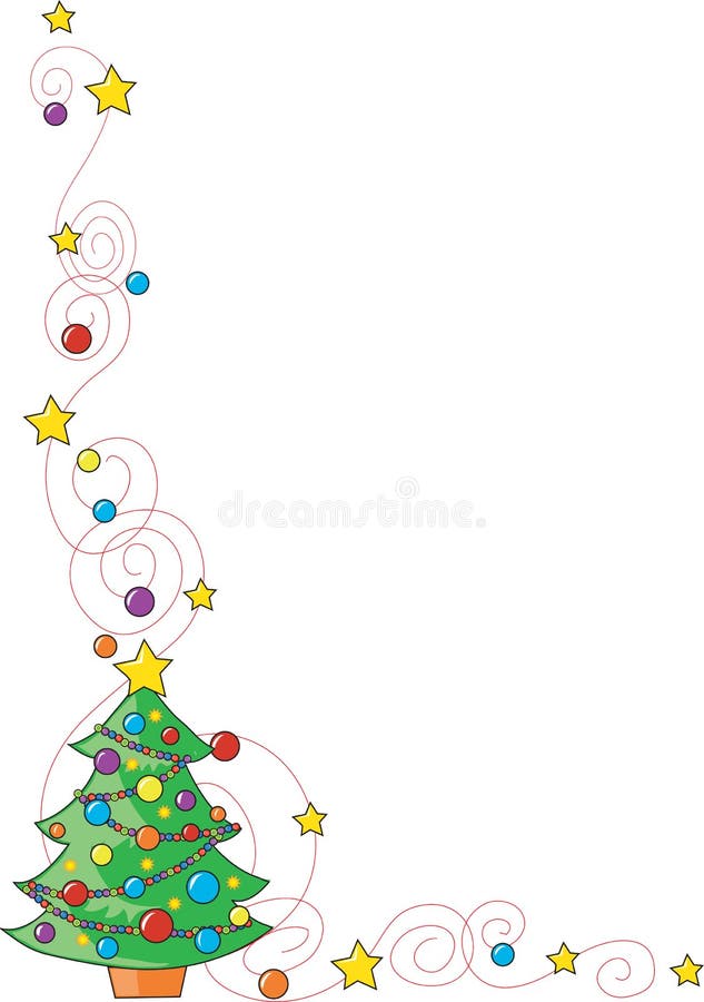 Christmas Tree Corner stock vector. Illustration of christmas - 11865516