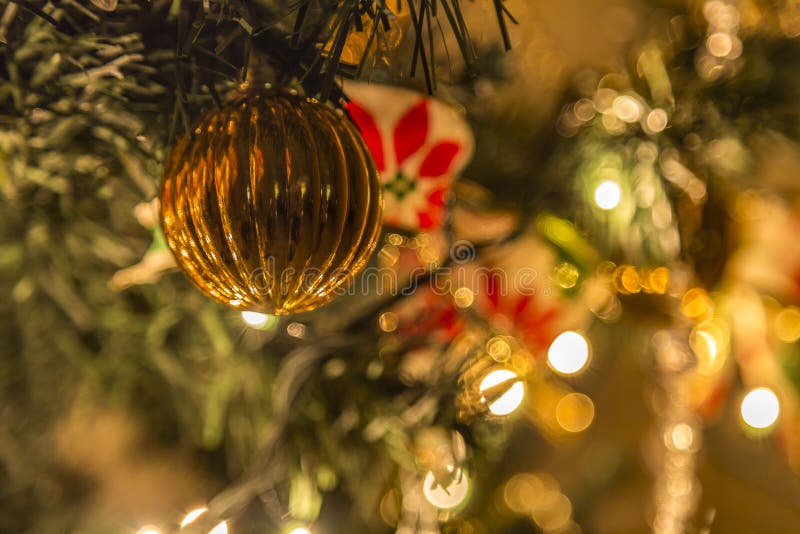 Christmas Tree Decoration Close Up Stock Image - Image of design ...