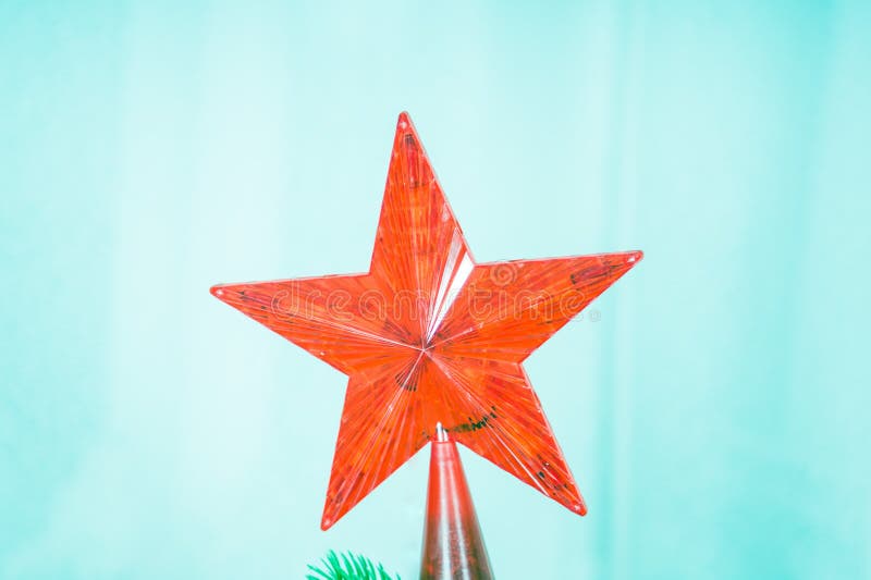 Christmas Tree Decoration - Five-pointed Star. Toned Stock Image ...