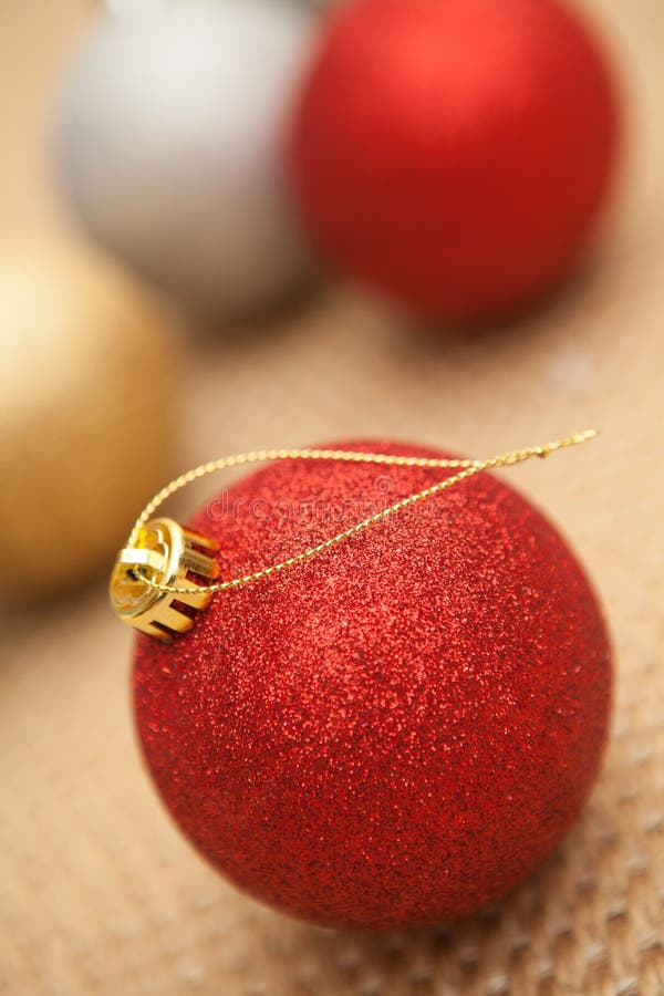 Christmas Tree Decorations, Lights Background Stock Image - Image of ...