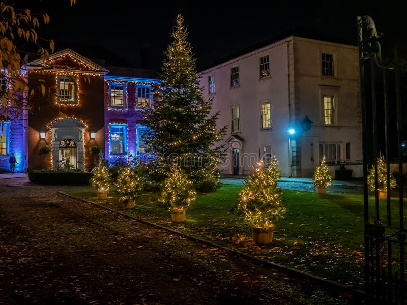 Exterior Christmas Tree and Lighting Outside the Assembly Rooms at ...