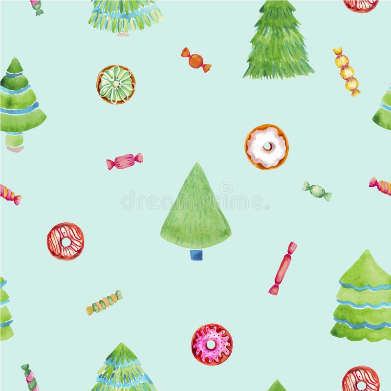 Donuts Christmas Tree Set Stock Illustrations – 73 Donuts Christmas ...