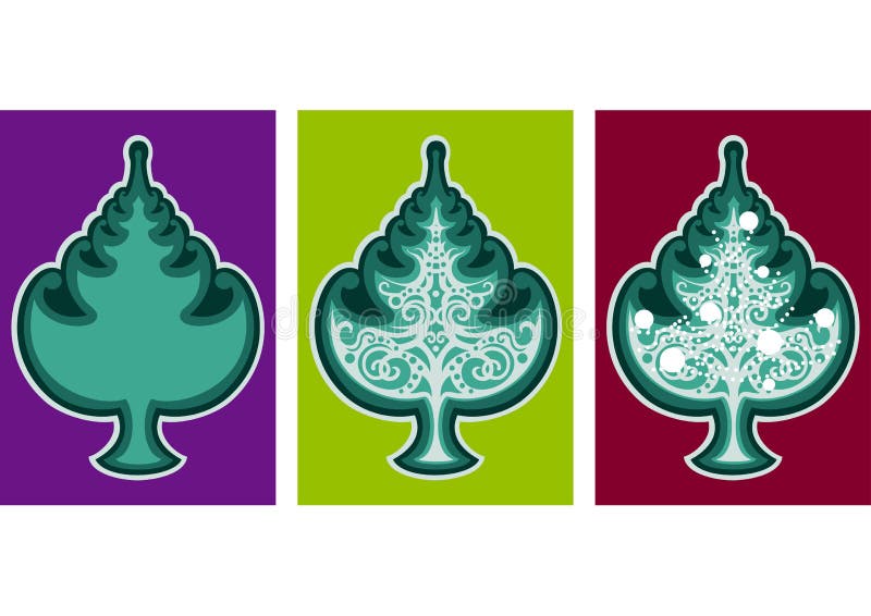 Christmas tree emblem stock vector. Illustration of white - 35596352