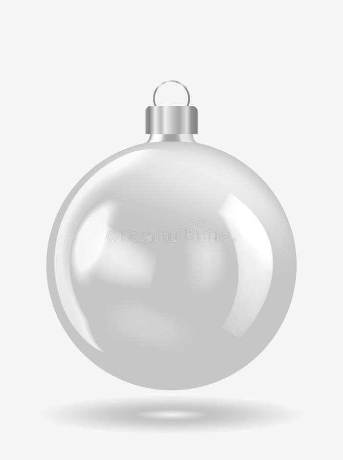 Christmas Tree Empty Ball Isolated Transparent Background. Vector ...