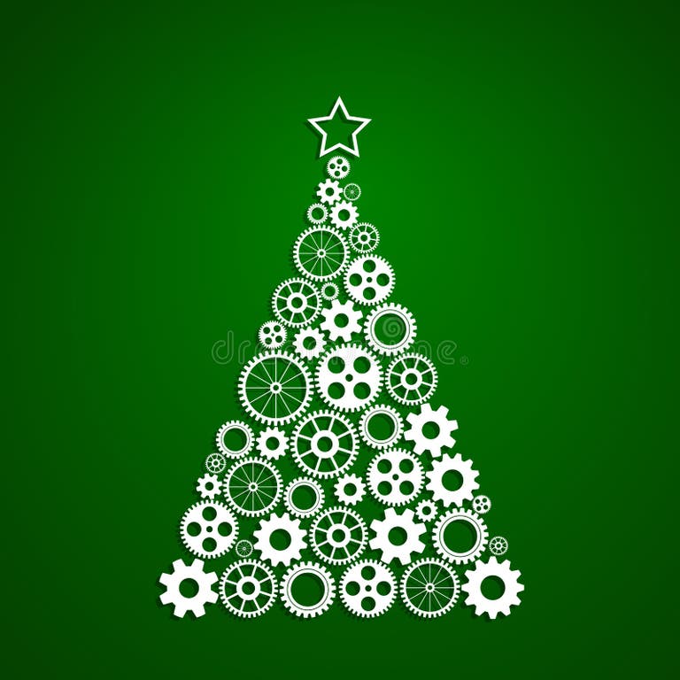 Christmas Tree Gears Stock Illustrations – 382 Christmas Tree Gears ...