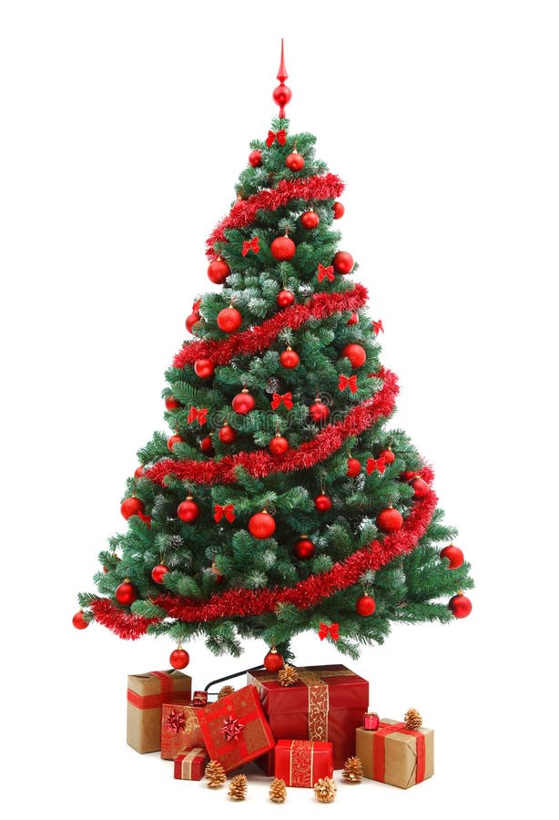Christmas tree with gifts stock photo. Image of merry - 17255358