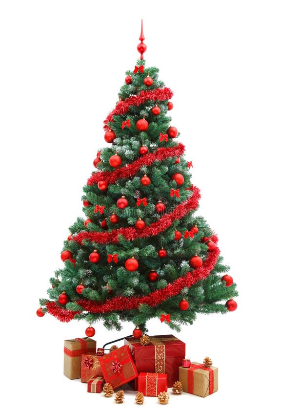 Christmas tree with gifts stock photo. Image of merry - 17255358