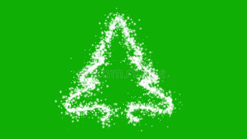 Christmas Tree with Glitter Sparkles Motion Graphics with Green Screen ...