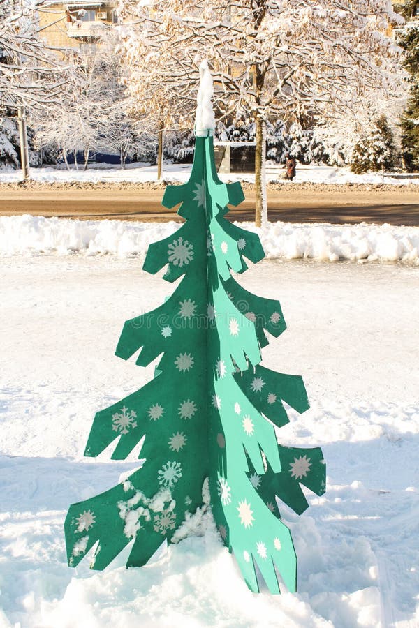 Christmas Tree. Handmade Tree Stock Photo - Image of twig, christmas ...