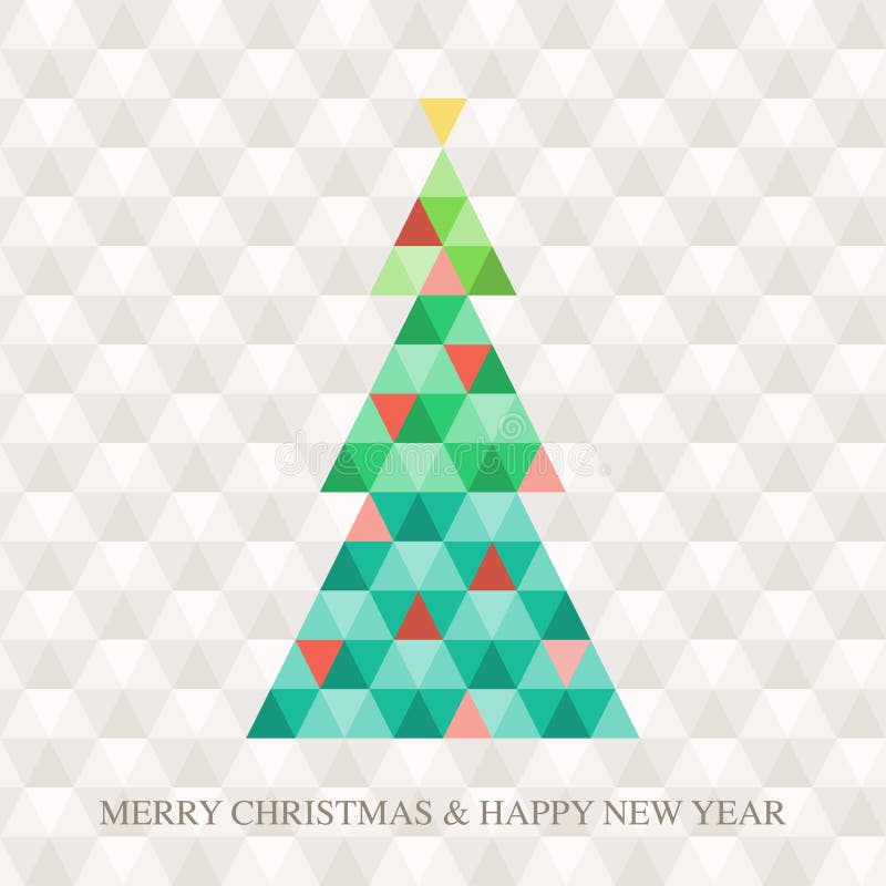 Christmas Tree Hexagon Pattern Stock Vector - Illustration of backdrop ...