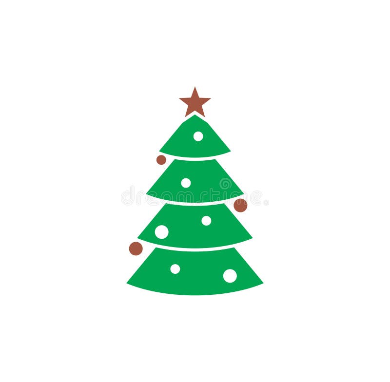 Christmas Tree Icon on Background for Graphic and Web Design. Creative ...