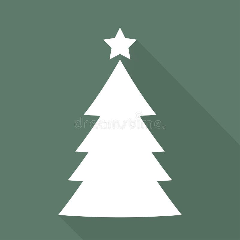 Christmas tree icon stock vector. Illustration of graphic - 35834246