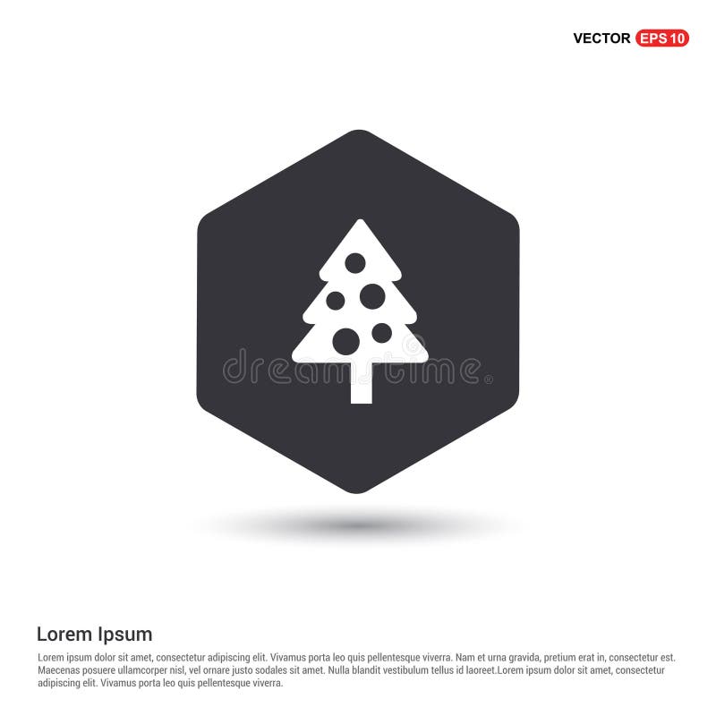 Christmas Tree Icon Hexa White Background Icon Template Stock Vector ... Christmas Tree Icon Hexa White Background Icon Template Stock Vector ...