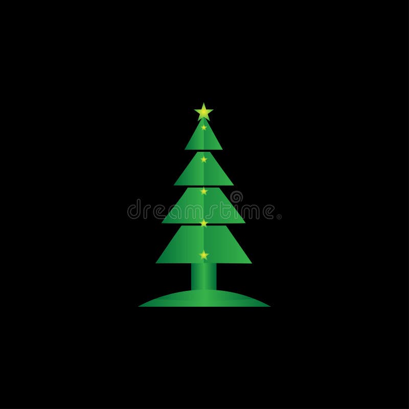 Christmas Tree Icon, Christmas Tree Logo, Colorful Christmas Tree Stock ...