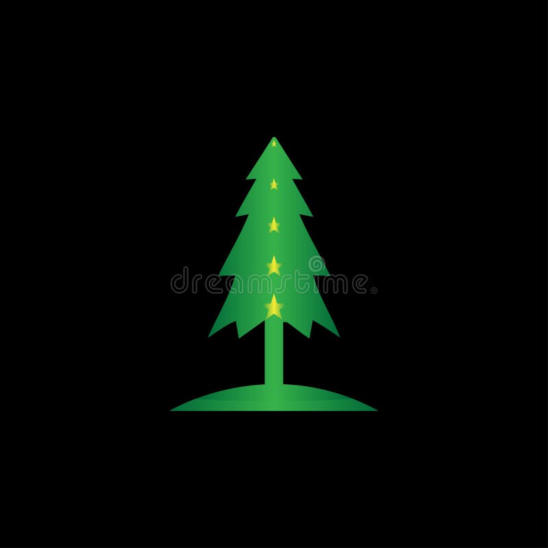 Christmas Tree Icon, Christmas Tree Logo, Colorful Christmas Tree Stock ...