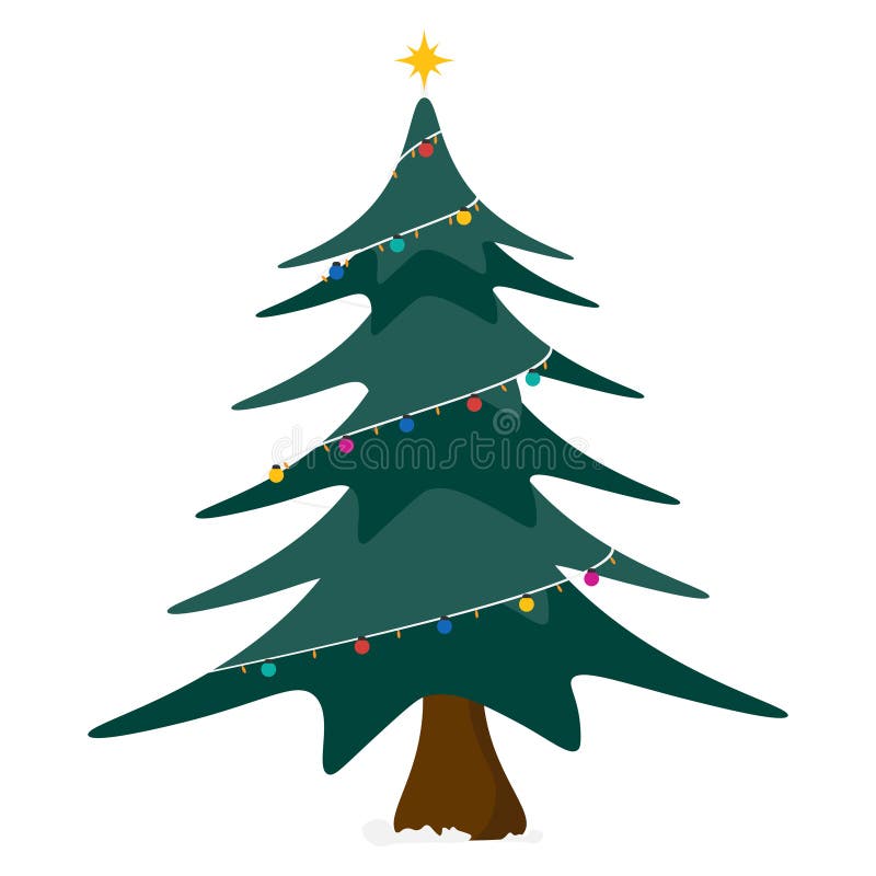 Christmas Tree Illustration Stock Vector - Illustration of christmas ...