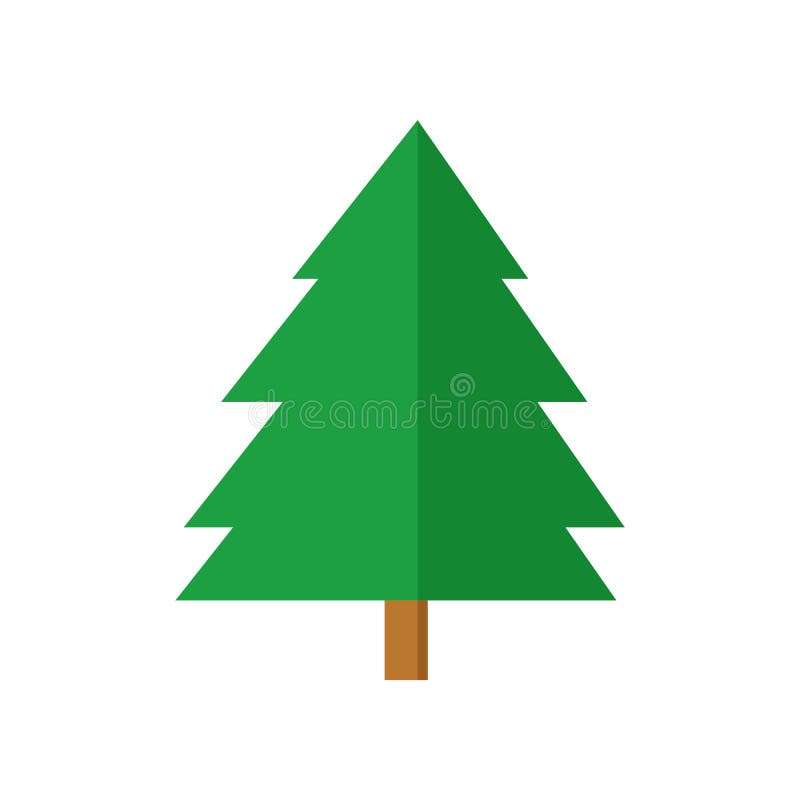 Simple Spruce Tree Illustration Symbol Graphic Design Stock Vector ...