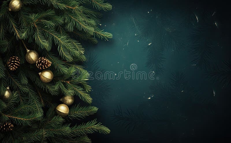 Christmas Tree Leaf Background in the Style of Vibrant Colors ...