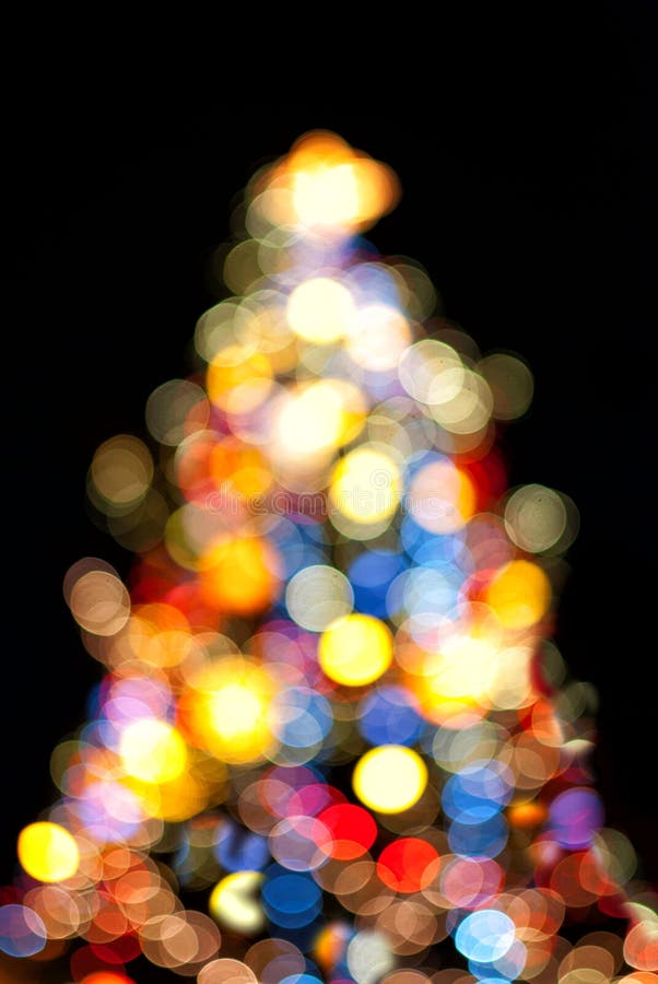 Christmas Tree with Light Effect Stock Photo - Image of card, celebrate ...