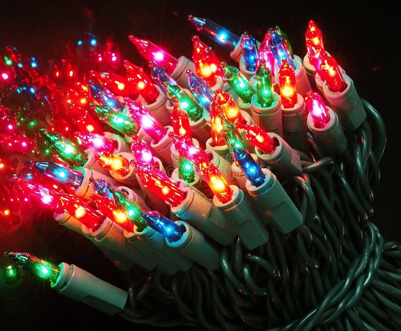 Christmas Tree Lights stock photo. Image of brilliance - 1062484