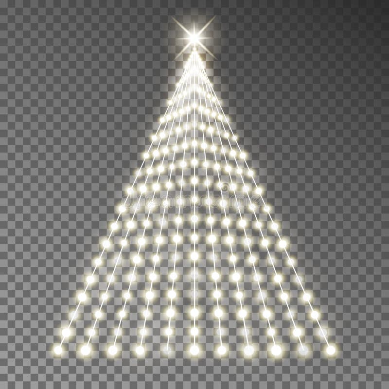 String Christmas Tree Lights Isolated Vector Stock Illustrations – 672 ...
