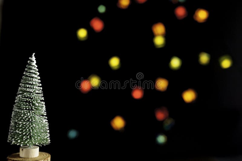 Christmas Tree with Christmas Lights Stock Image - Image of doll ...