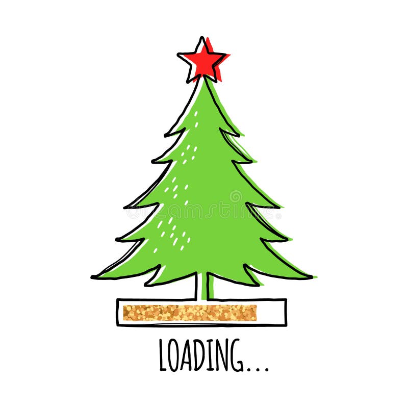 Christmas tree loading bar stock vector. Illustration of tree - 231985464 Christmas tree loading bar stock vector. Illustration of tree - 231985464