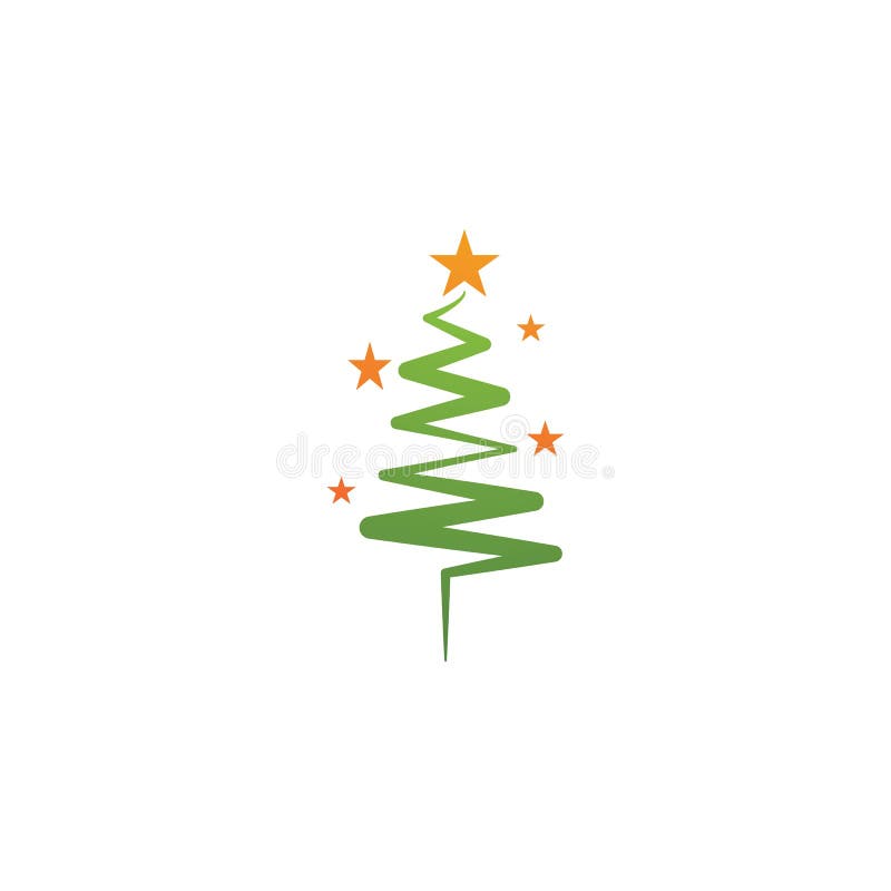 Christmas tree logo stock vector. Illustration of season - 164885812
