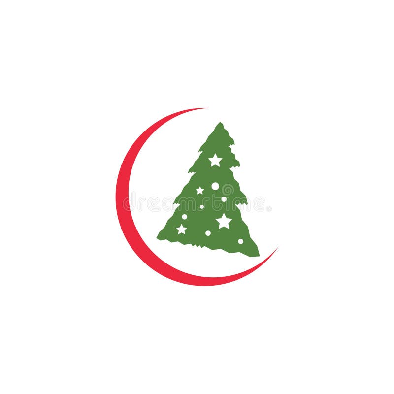 Christmas tree logo stock vector. Illustration of snowflake - 164885816