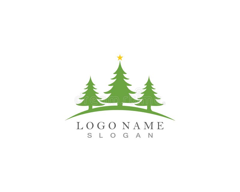 Christmas Tree Logo Template Premium Vector Stock Vector - Illustration ...